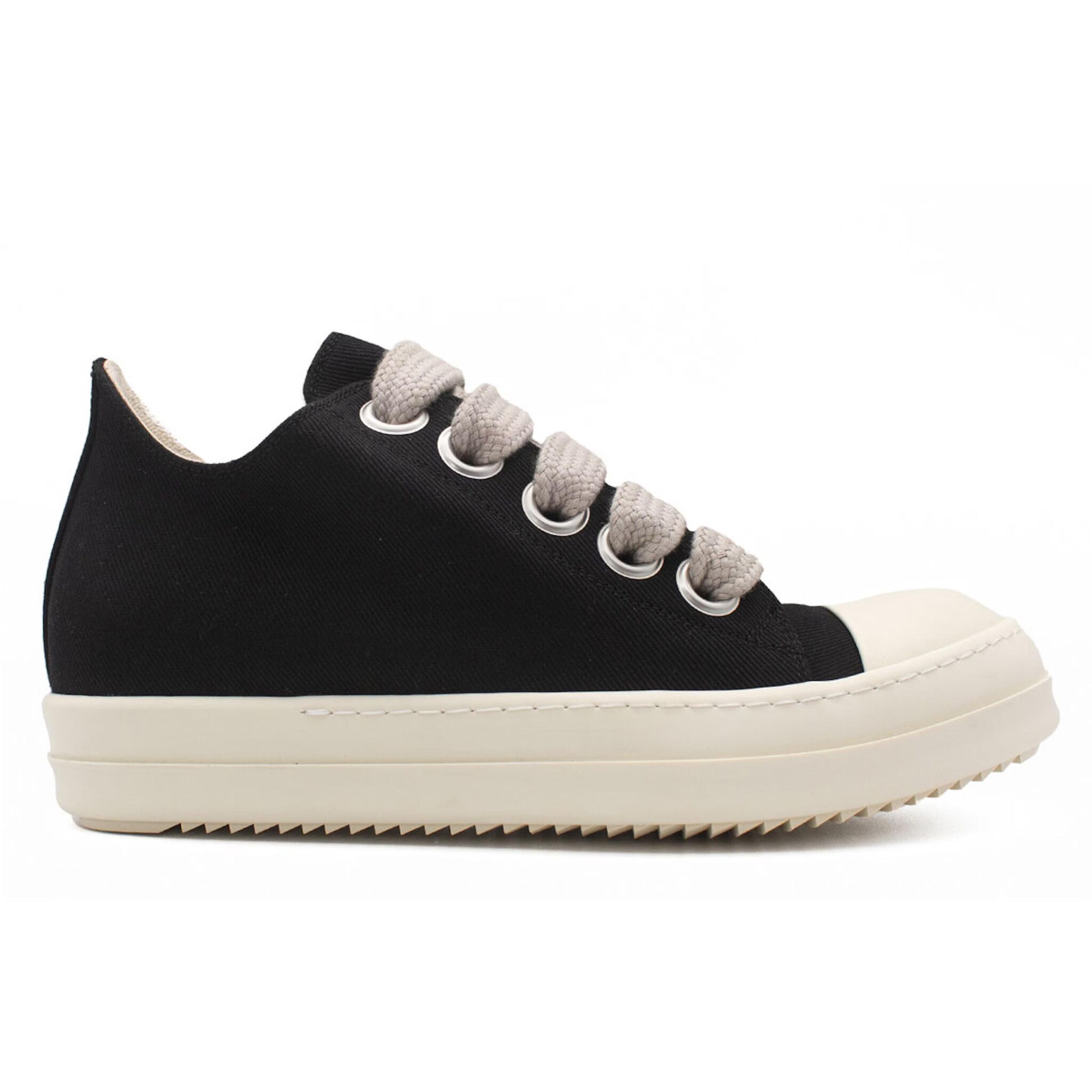 Rick Owens DRKSHDW Canvas Low Top Black Milk – Fancykicks
